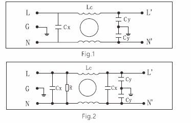 Energy Electrical AC Single Phase EMI Filters 150KHZ-30MHZ Low Pass